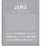 Jamie Personalized Name Meaning Art Prints – Name Stories