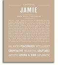 Jamie (female) | Name Art Print – Name Stories