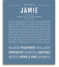 Jamie (female) | Name Art Print – Name Stories