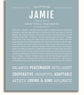 Jamie Personalized Name Meaning Art Prints – Name Stories