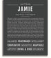Jamie (male) | Name Art Print – Name Stories