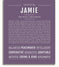 Jamie (male) | Name Art Print – Name Stories