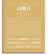 Jamie (male) | Name Art Print – Name Stories