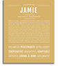 Jamie Personalized Name Meaning Art Prints – Name Stories