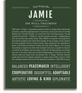 Jamie (male) | Name Art Print – Name Stories