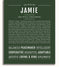 Jamie (male) | Name Art Print – Name Stories