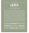 Jamie (male) | Name Art Print – Name Stories