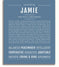 Jamie (male) | Name Art Print – Name Stories
