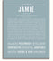 Jamie (male) | Name Art Print – Name Stories