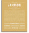 Jamison | Name Art Print – Name Stories