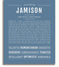 Jamison Personalized Name Meaning Art Prints – Name Stories