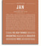 Jan Personalized Name Meaning Art Prints – Name Stories