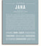 Jana Personalized Name Meaning Art Prints – Name Stories