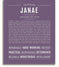 Janae | Name Art Print – Name Stories