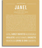 Janel | Name Art Print – Name Stories