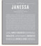 Janessa | Name Art Print – Name Stories