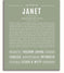 Janet | Name Art Print – Name Stories
