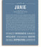 Janie | Name Art Print – Name Stories
