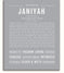 Janiyah | Name Art Print – Name Stories