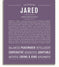 Jared Personalized Name Meaning Art Prints – Name Stories