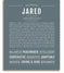 Jared Personalized Name Meaning Art Prints – Name Stories
