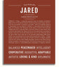Jared | Name Art Print – Name Stories
