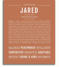 Jared | Name Art Print – Name Stories