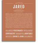 Jared | Name Art Print – Name Stories