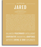 Jared | Name Art Print – Name Stories