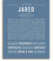 Jared Personalized Name Meaning Art Prints – Name Stories