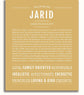 Jarid | Name Art Print – Name Stories