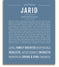 Jarid Personalized Name Meaning Art Prints – Name Stories