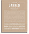 Jarred | Name Art Print – Name Stories