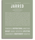 Jarred | Name Art Print – Name Stories