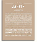 Jarvis | Name Art Print – Name Stories