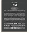 Jase | Name Art Print – Name Stories