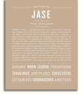 Jase | Name Art Print – Name Stories
