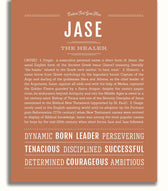 Jase | Name Art Print – Name Stories