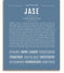 Jase Personalized Name Meaning Art Prints – Name Stories