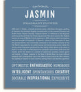 Jasmin | Name Art Print – Name Stories