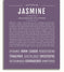 Jasmine Personalized Name Meaning Art Prints – Name Stories