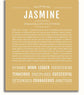 Jasmine | Name Art Print – Name Stories