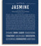 Jasmine Personalized Name Meaning Art Prints – Name Stories