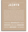 Jasmyn | Name Art Print – Name Stories