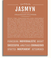 Jasmyn | Name Art Print – Name Stories