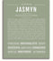 Jasmyn | Name Art Print – Name Stories
