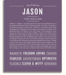 Jason | Name Art Print – Name Stories