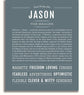 Jason Personalized Name Meaning Art Prints – Name Stories