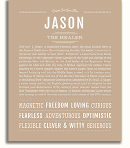 Jason | Name Art Print – Name Stories