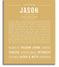 Jason Personalized Name Meaning Art Prints – Name Stories